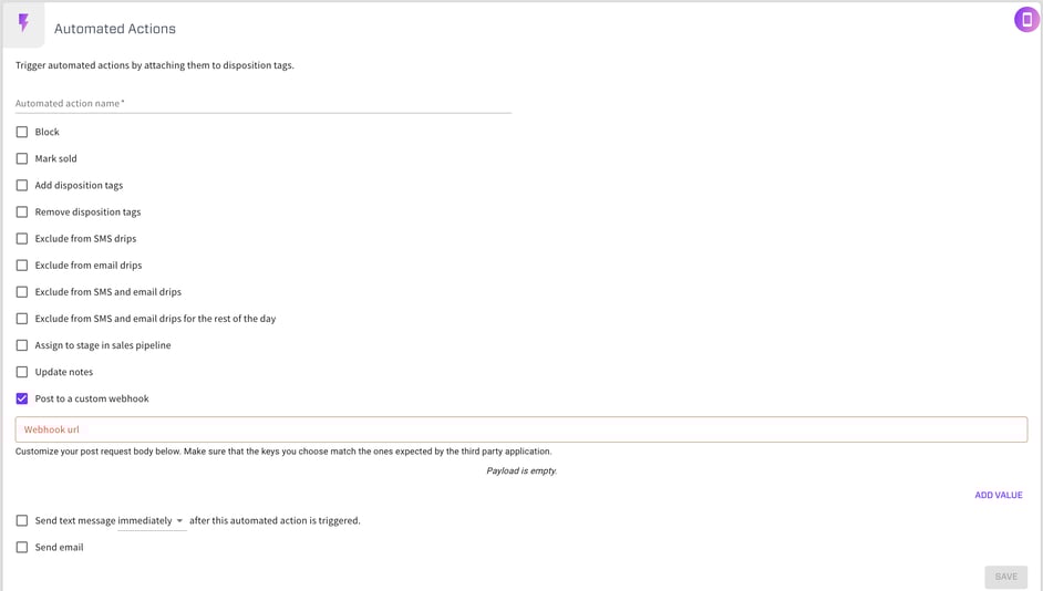 Post To A Custom Webhook